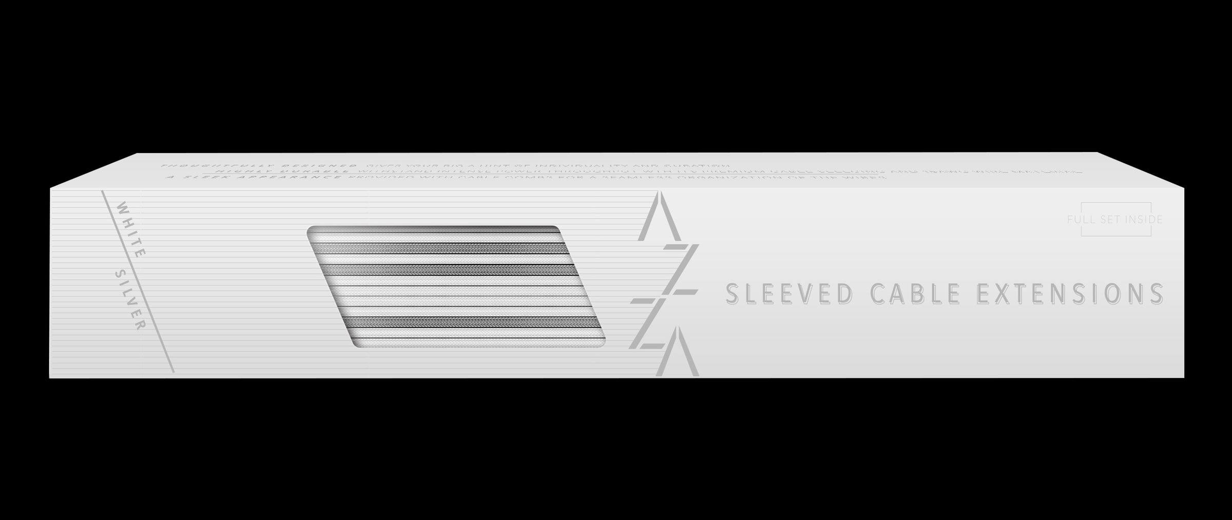 SLEEVED CABLE EXTENSIONS WHITE